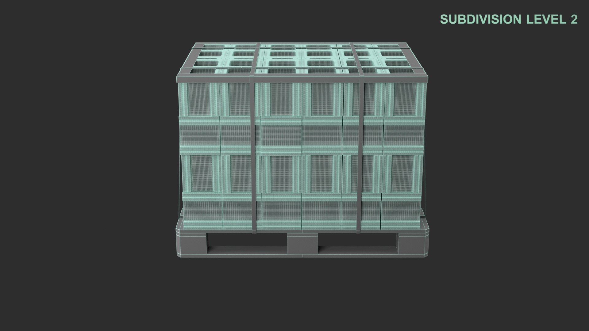 Cinder Block Pallet 3D - TurboSquid 2014359