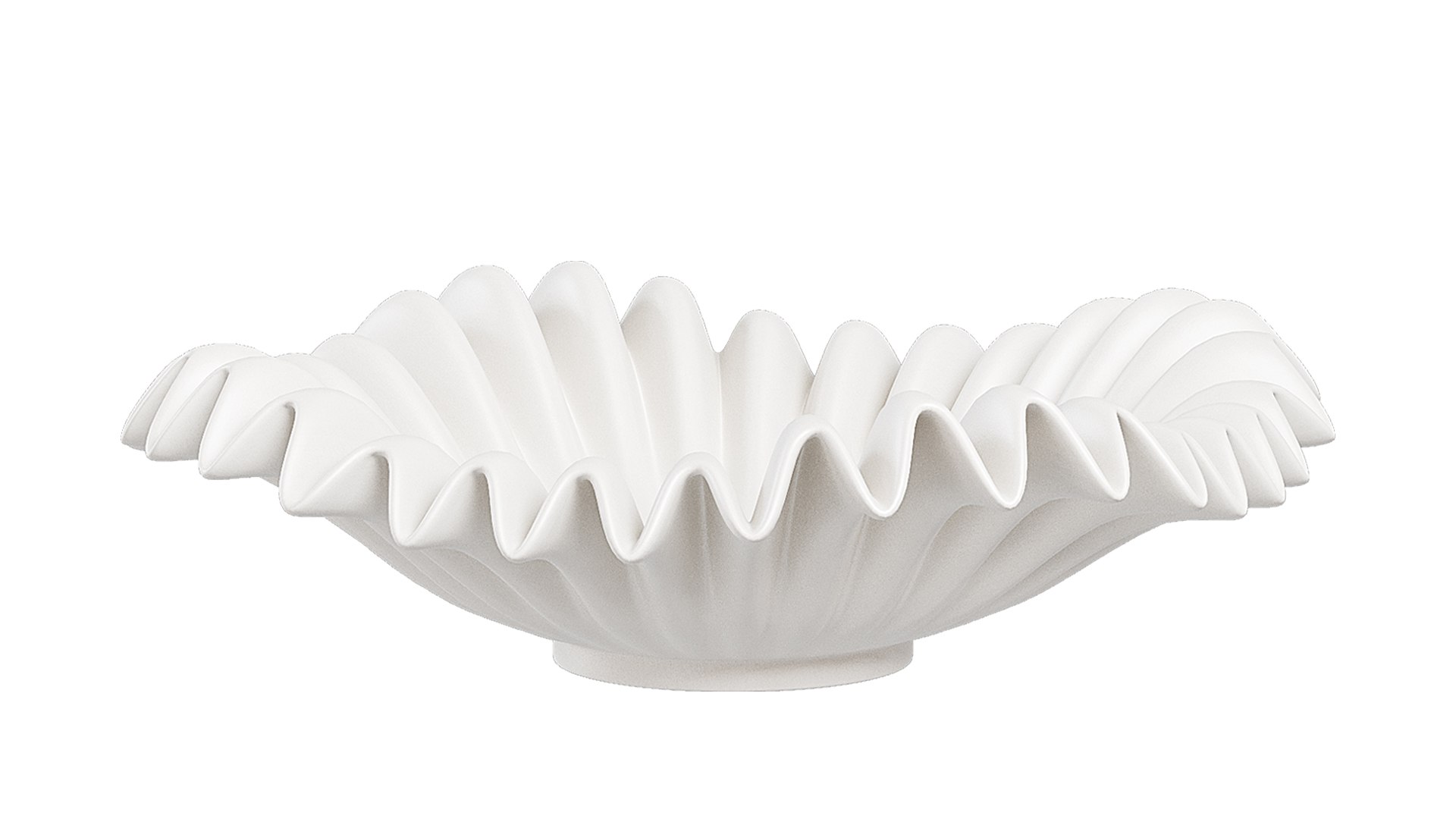 HandCrafted Ceramic Ruffle Bowl 3D - TurboSquid 2377238