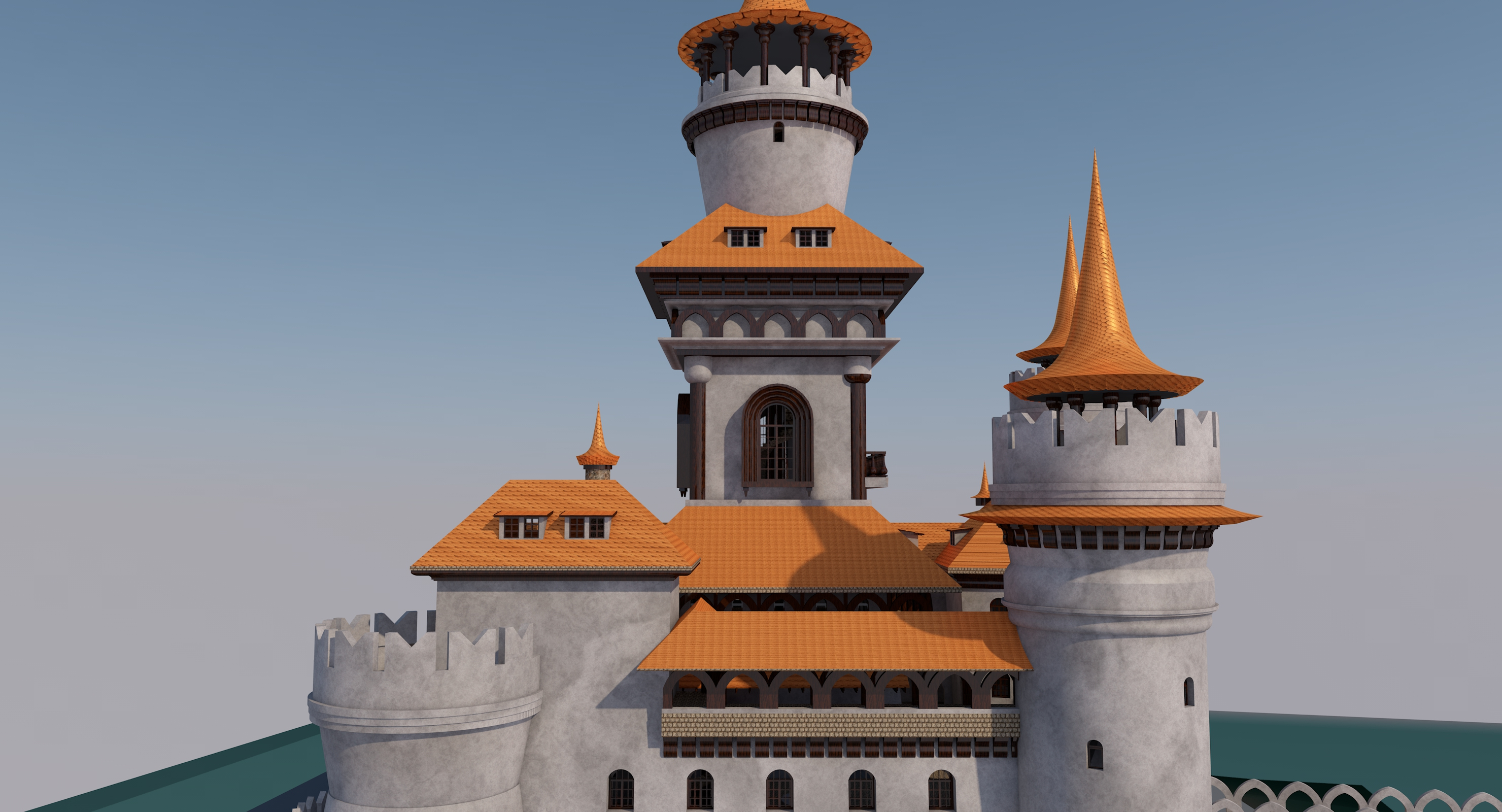 fantastic castle dreams 3d max