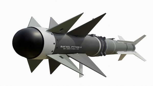 rafael python 5 air missile 3d model