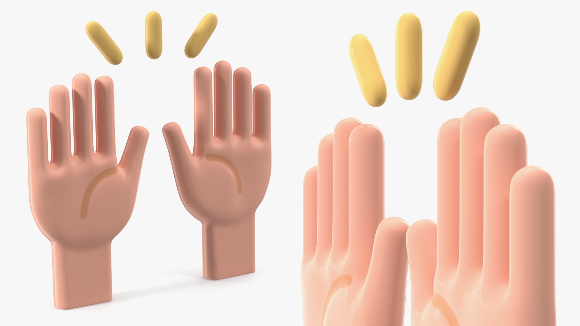 3D Raising Hands Emoji - TurboSquid 1867981