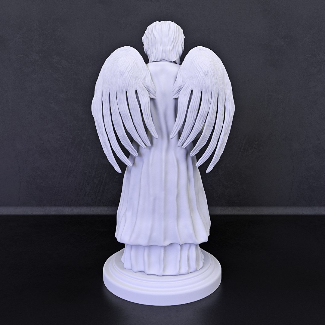 Statue Praying Angel 3d Max