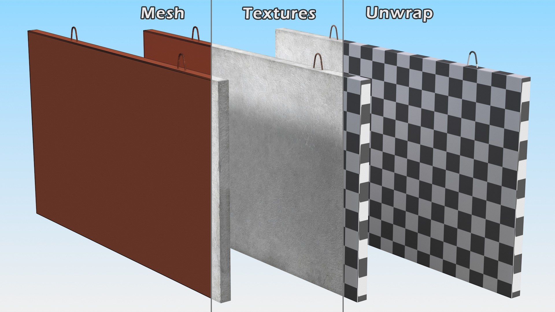 3D Concrete Panel - TurboSquid 1685296