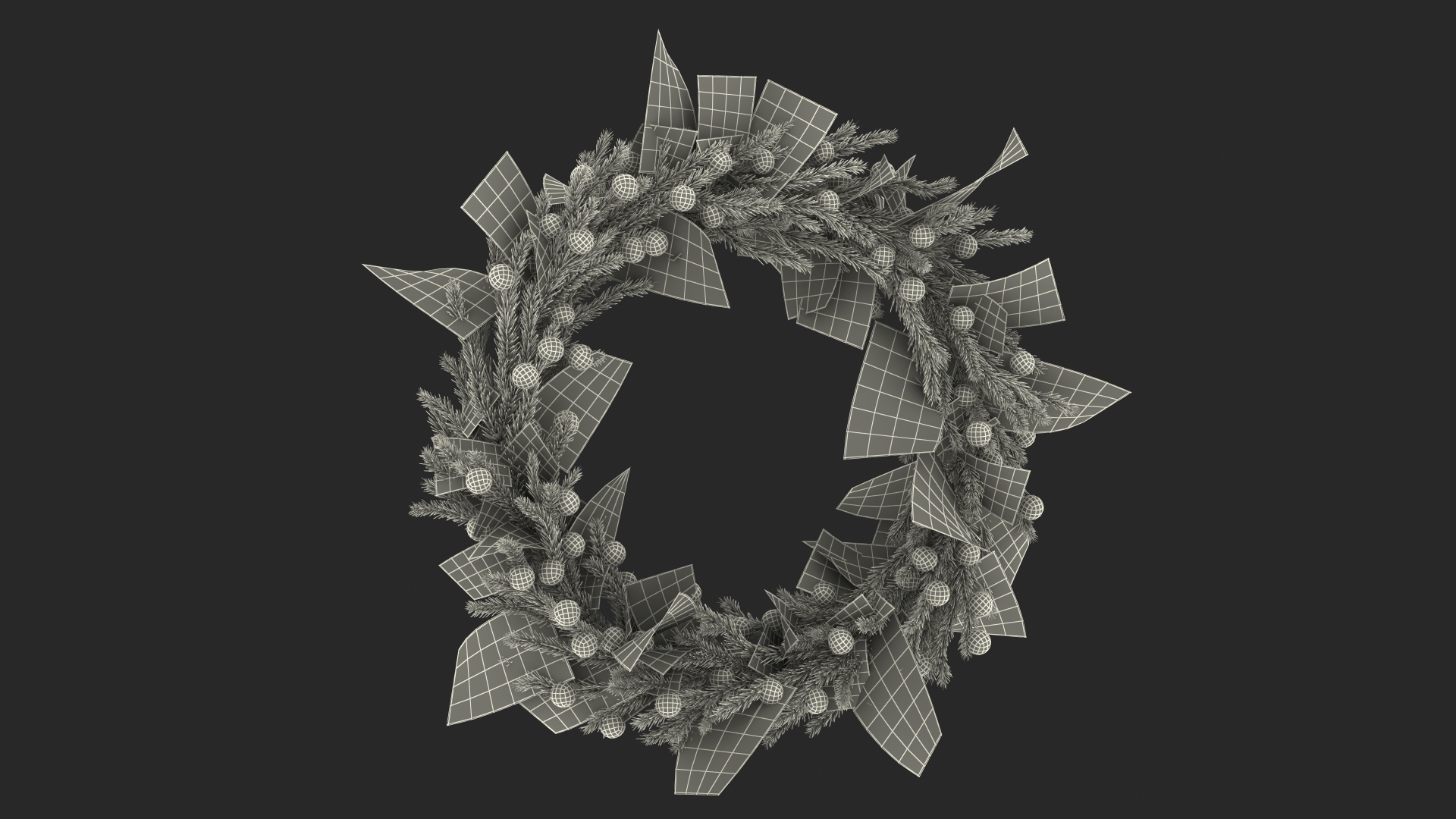 3D model Christmas Wreath Garland - TurboSquid 1822528