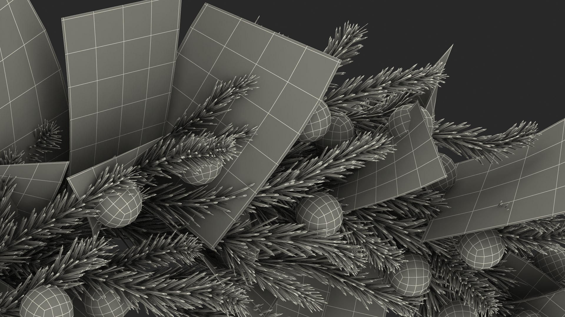 3D model Christmas Wreath Garland - TurboSquid 1822528