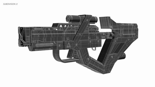 Scifi laser gun 3D model - TurboSquid 1703122