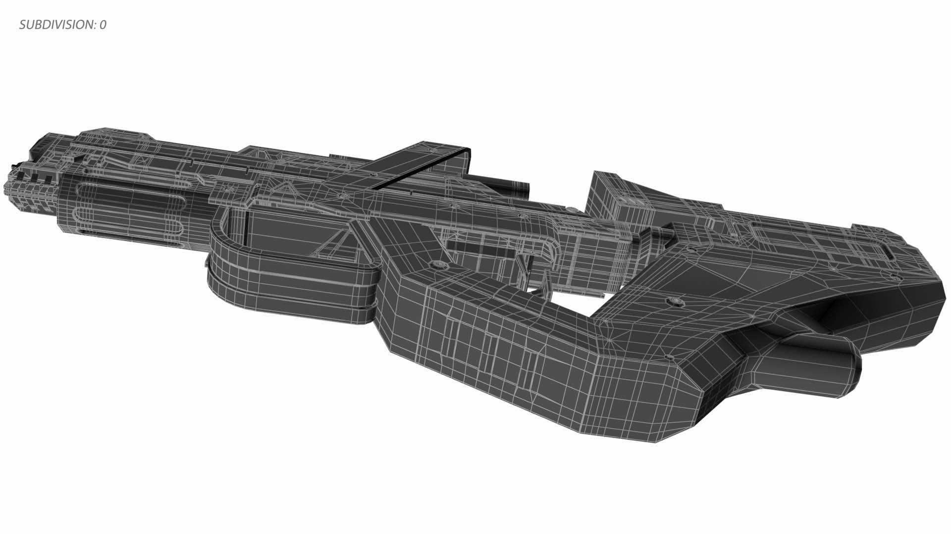 Scifi laser gun 3D model - TurboSquid 1703122
