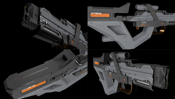 Scifi laser gun 3D model - TurboSquid 1703122
