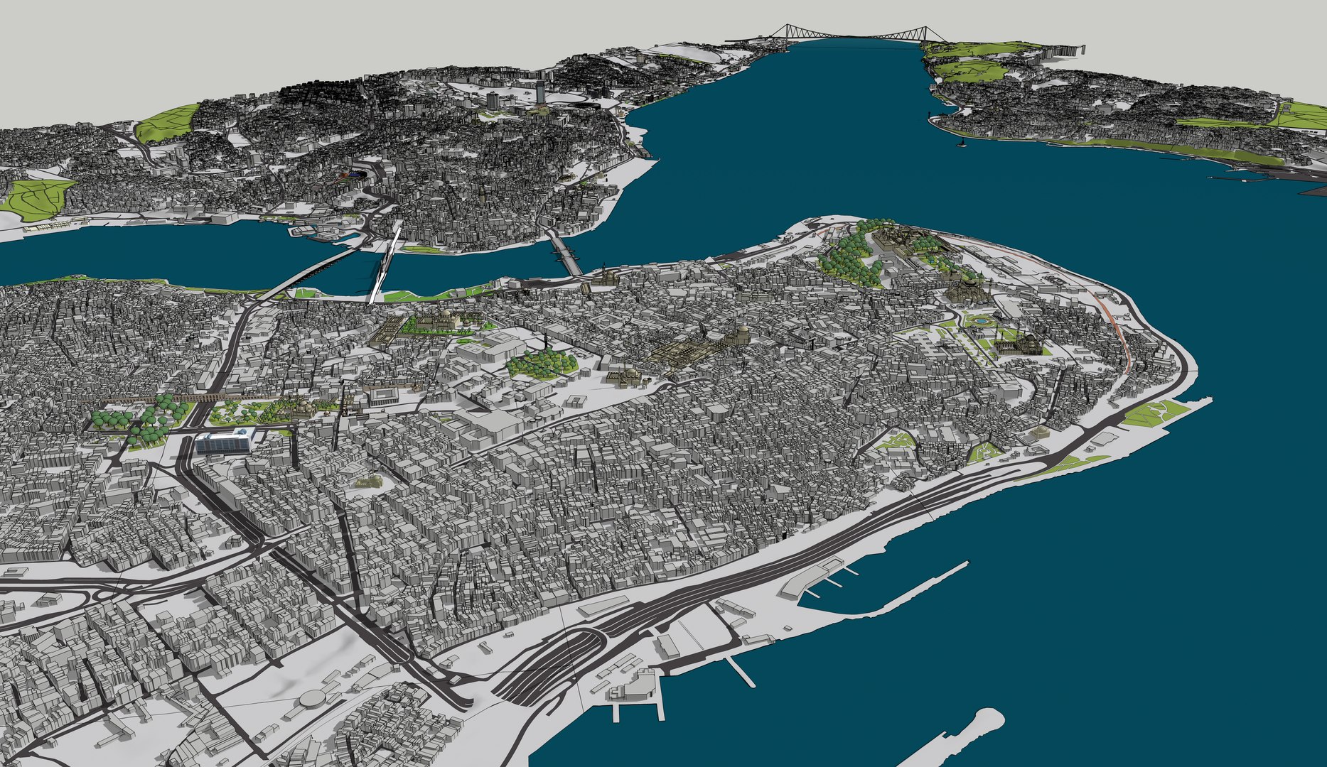 3D Istanbul Partial Model - TurboSquid 1961371