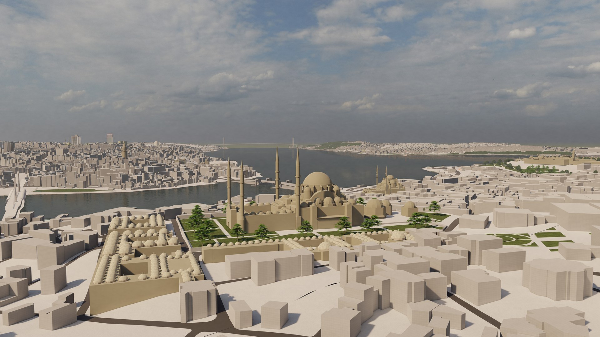 3D Istanbul Partial Model - TurboSquid 1961371