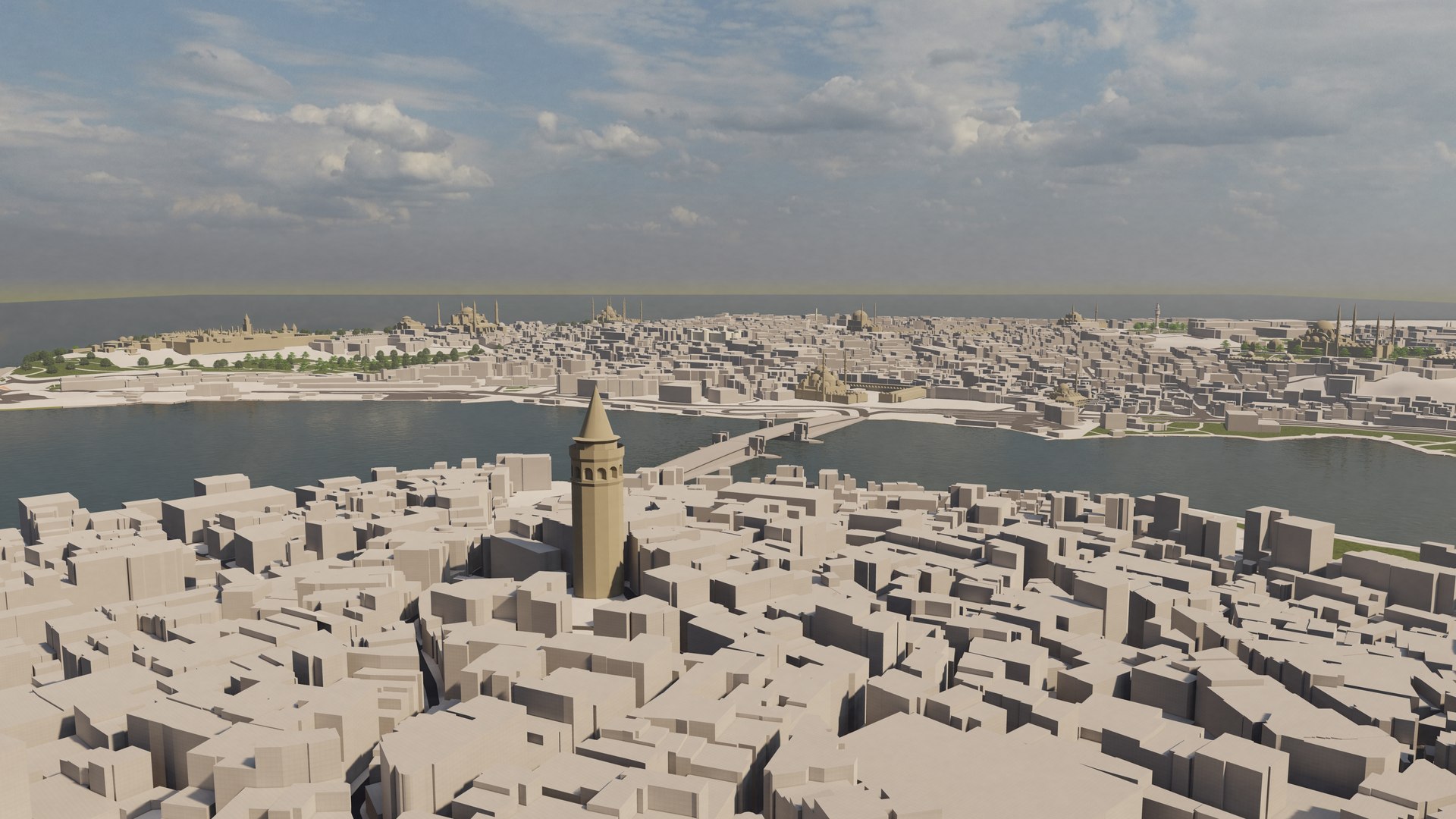 3D Istanbul Partial Model - TurboSquid 1961371