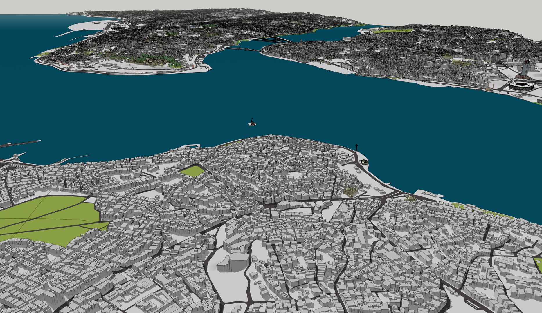 3D Istanbul Partial Model - TurboSquid 1961371