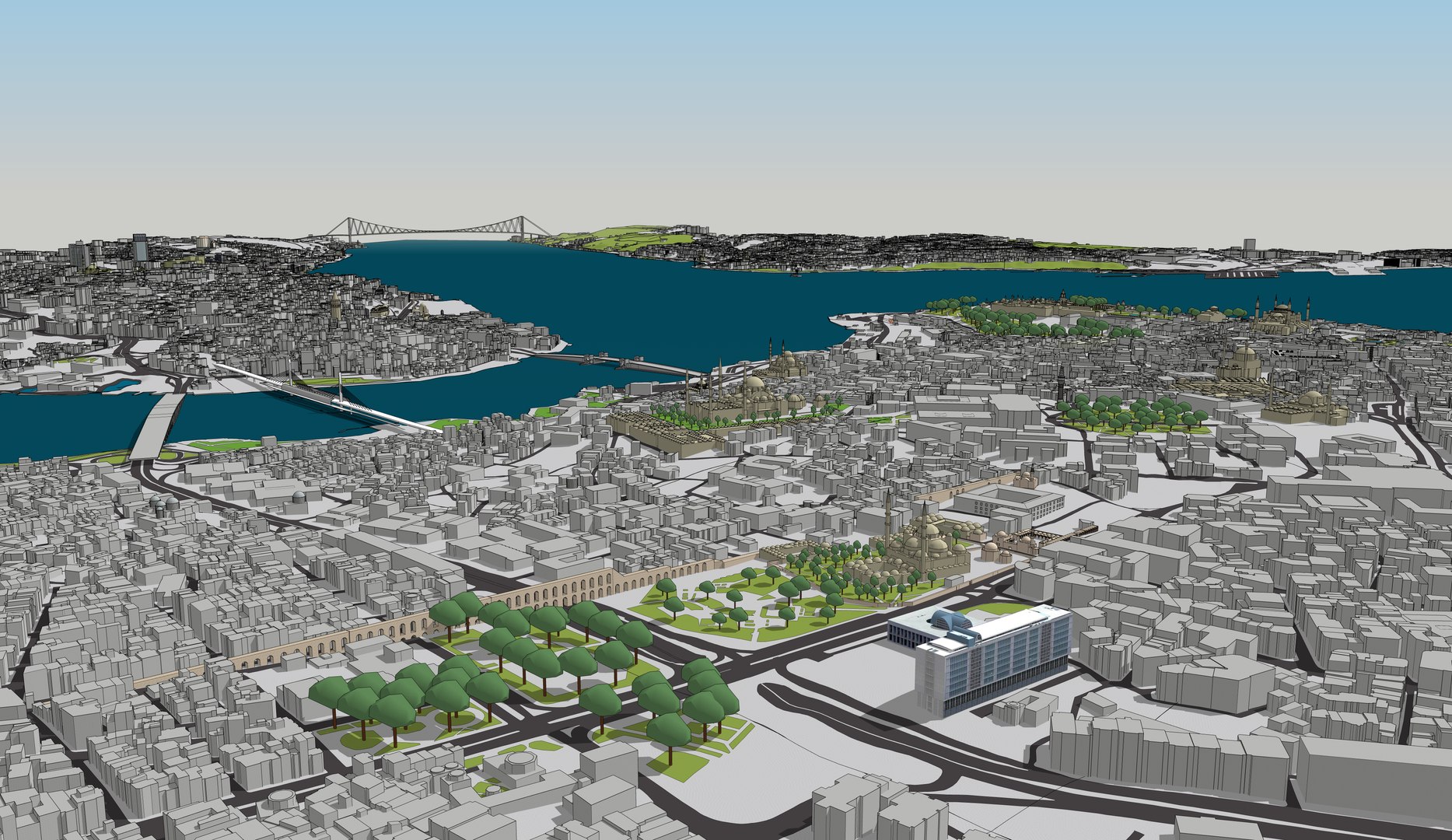 3D Istanbul Partial Model - TurboSquid 1961371