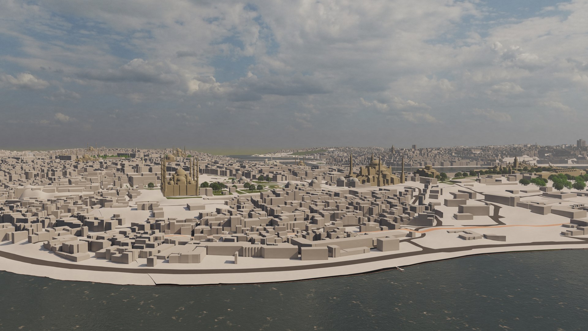 3D Istanbul Partial Model - TurboSquid 1961371