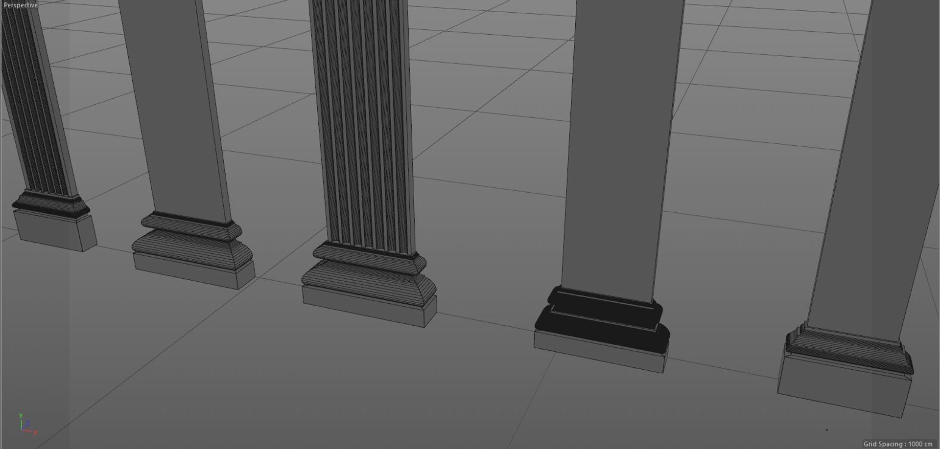 Column architecture 3D model - TurboSquid 1475648