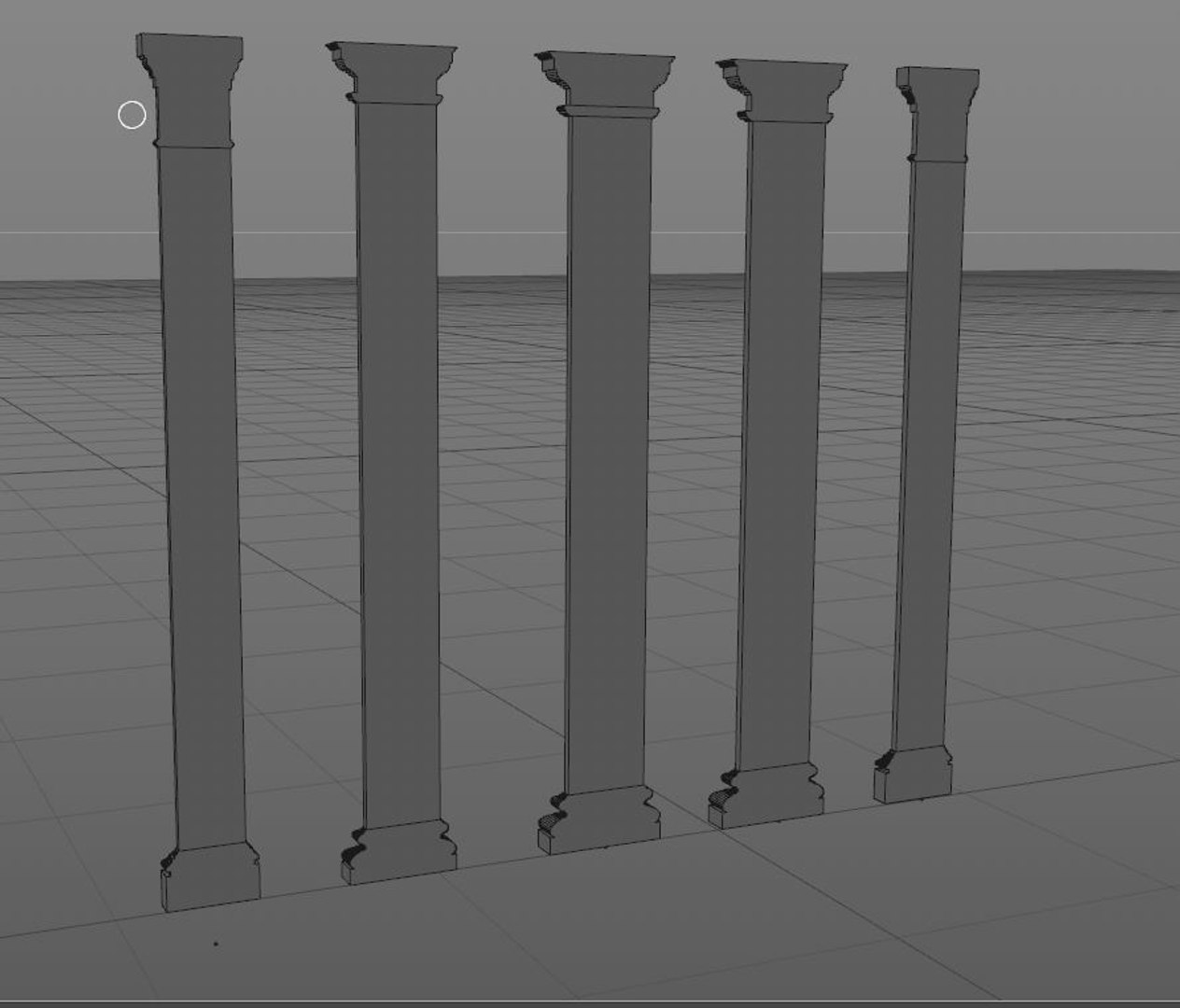 Column architecture 3D model - TurboSquid 1475648