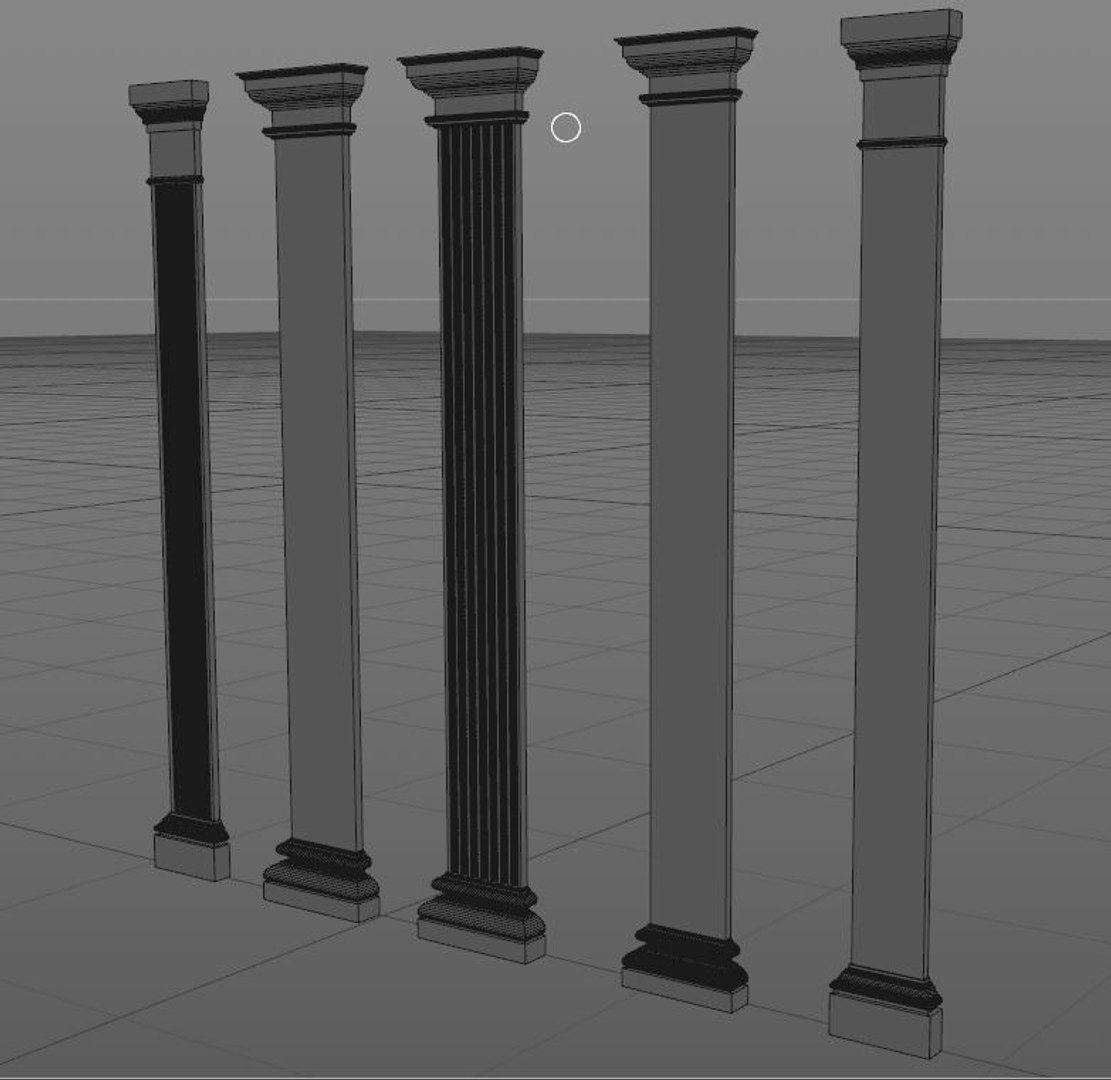 Column architecture 3D model - TurboSquid 1475648