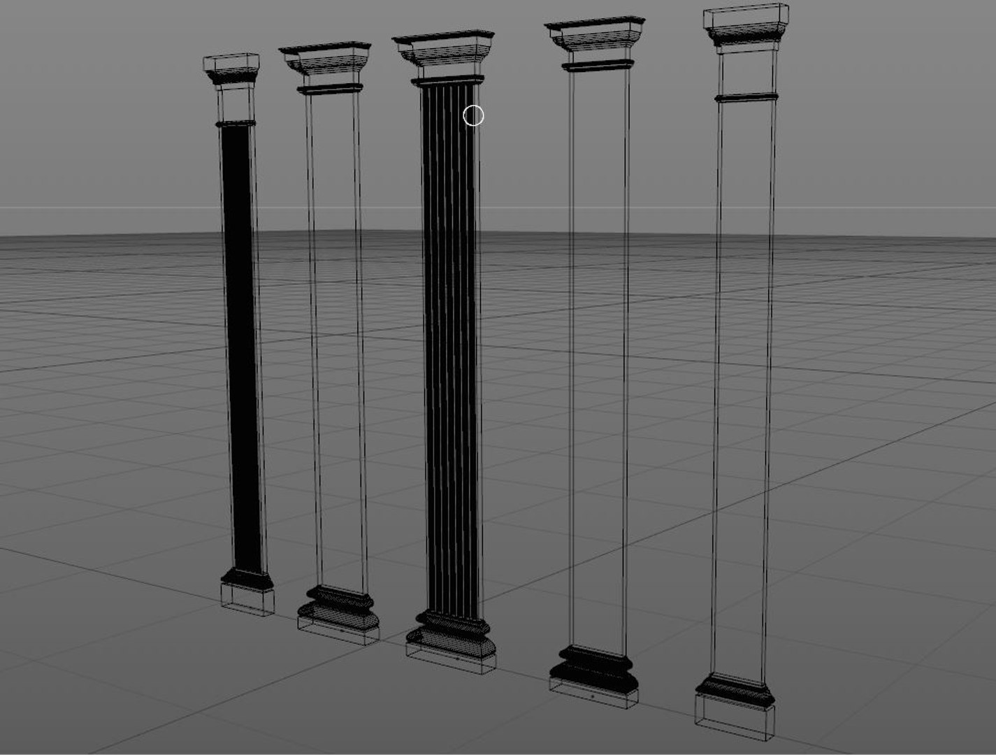 Column architecture 3D model - TurboSquid 1475648
