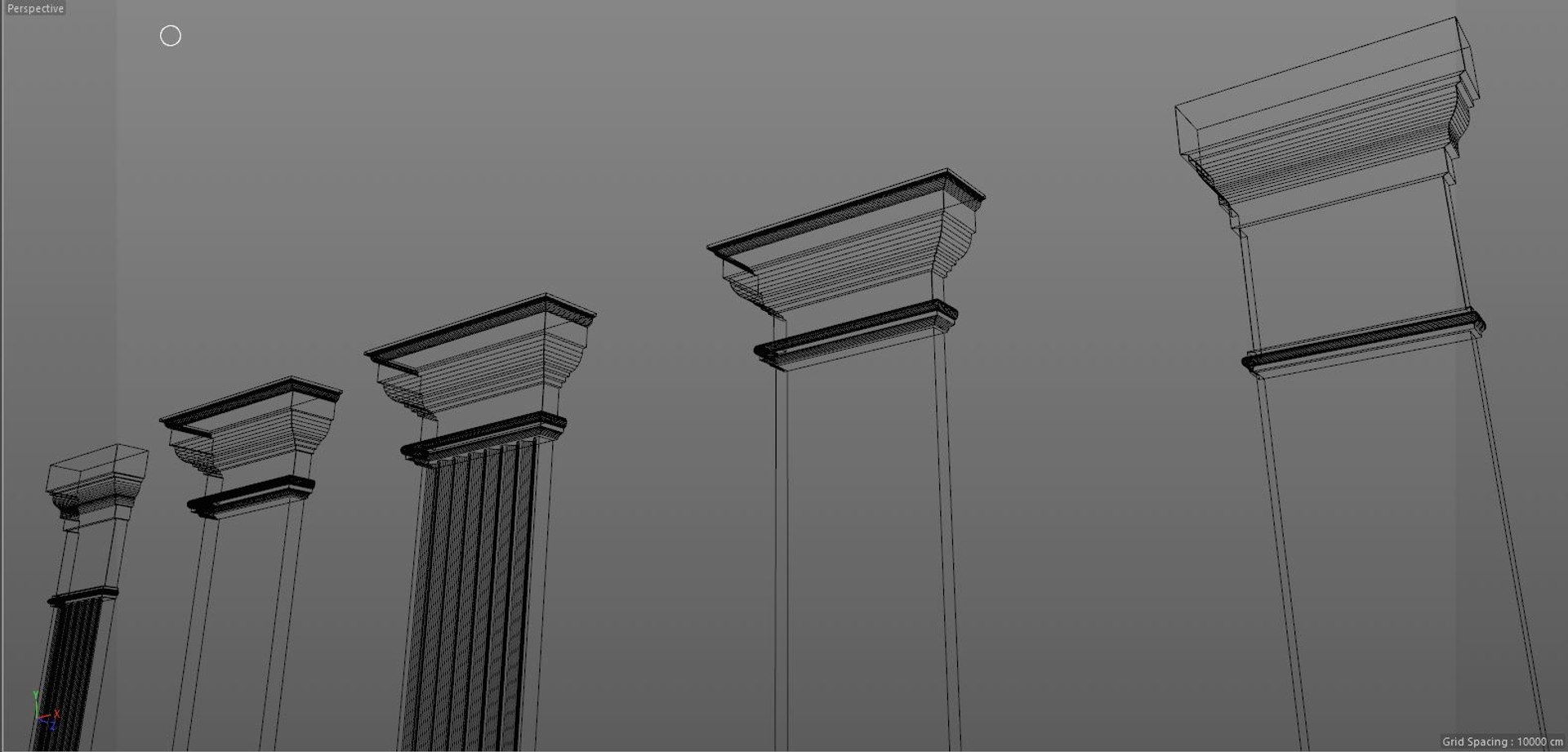 Column architecture 3D model - TurboSquid 1475648