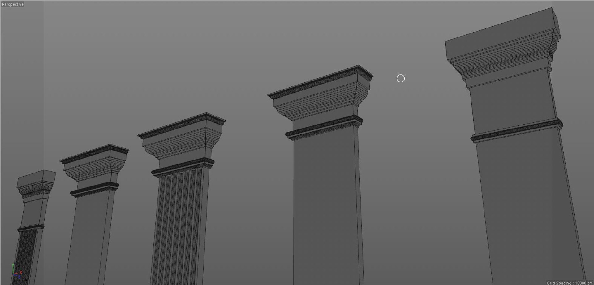 Column architecture 3D model - TurboSquid 1475648