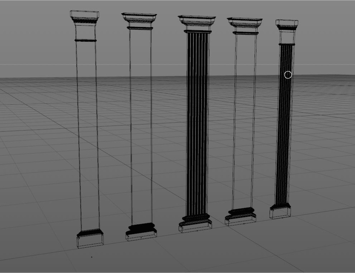 Column architecture 3D model - TurboSquid 1475648