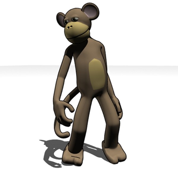 monkey character 3d lwo