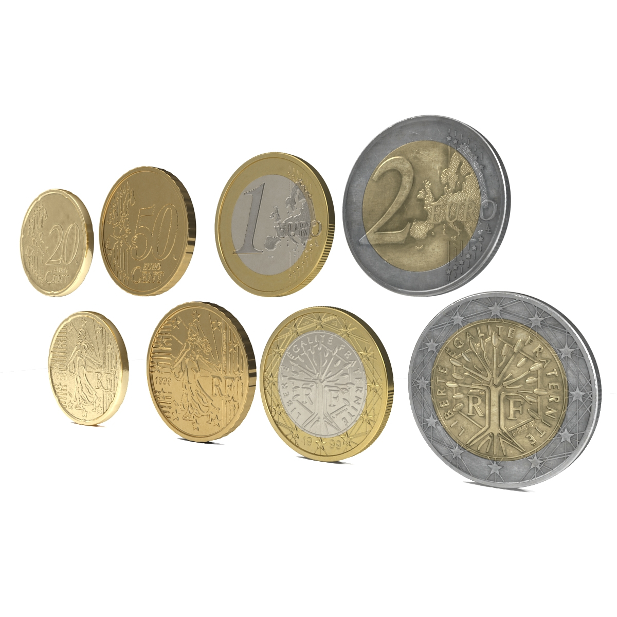 c4d french euro coins 2