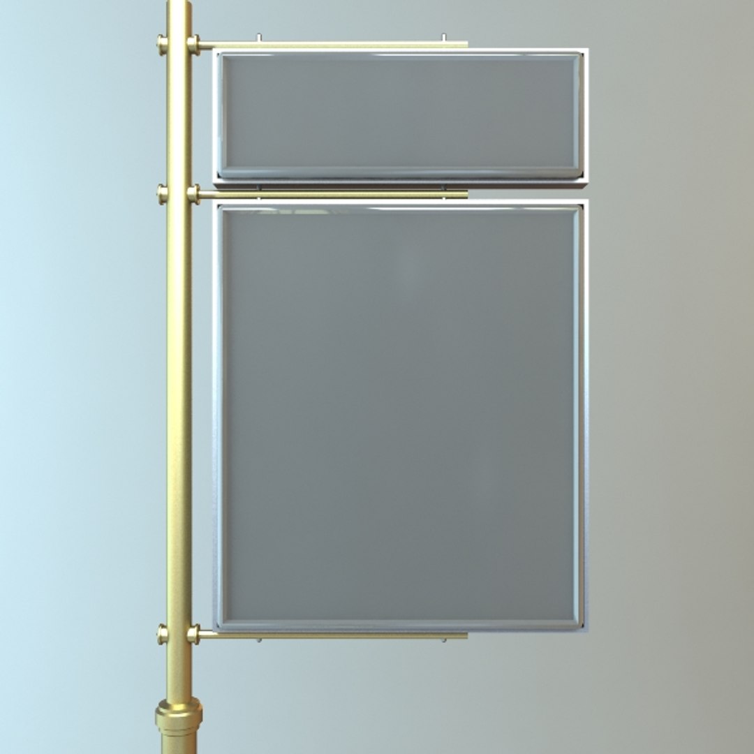 3ds Max Street Sign
