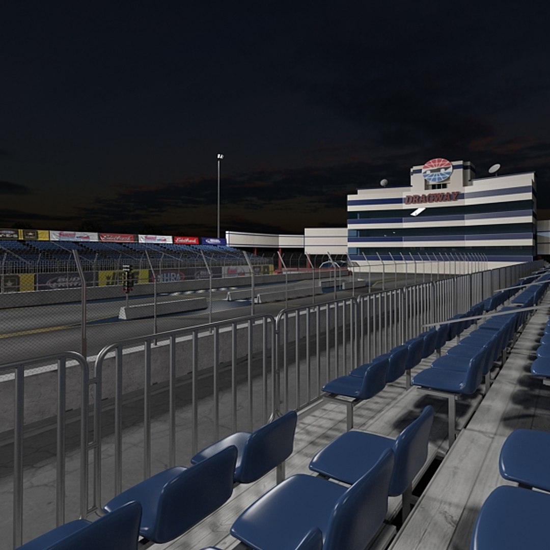 3D Drag Dragway Model - TurboSquid 1199286