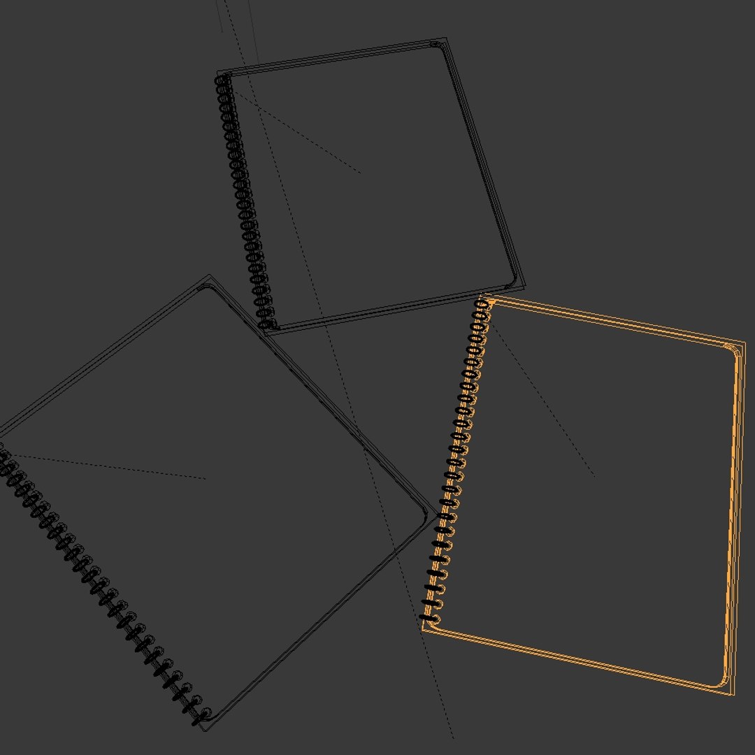 3D Spiral Bound Notebooks Model - TurboSquid 1329284