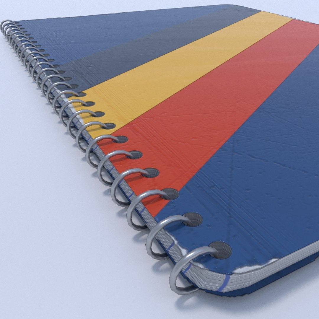 3D Spiral Bound Notebooks Model - TurboSquid 1329284