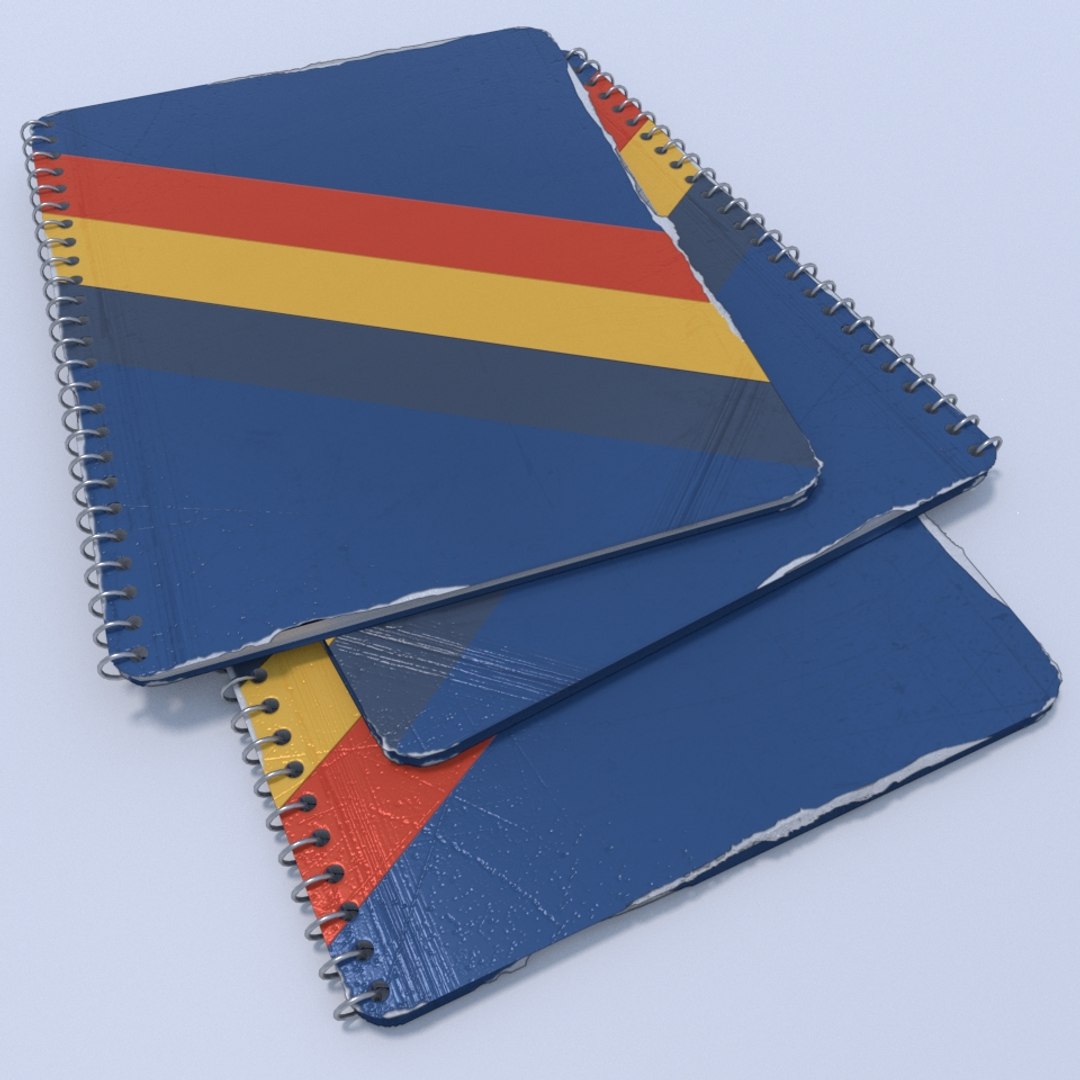 3D Spiral Bound Notebooks Model - TurboSquid 1329284