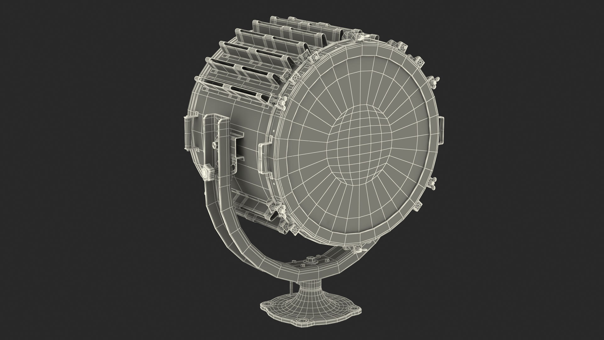Salvaged Vintage Suez Canal Searchlight Model - TurboSquid 1959634