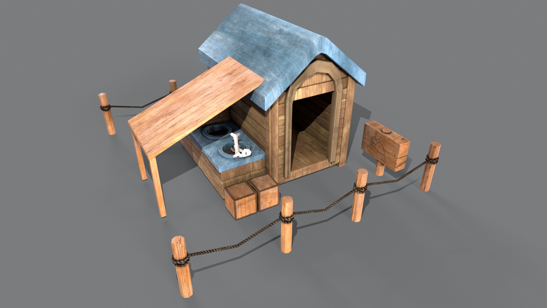 3D Pet House - TurboSquid 2182025