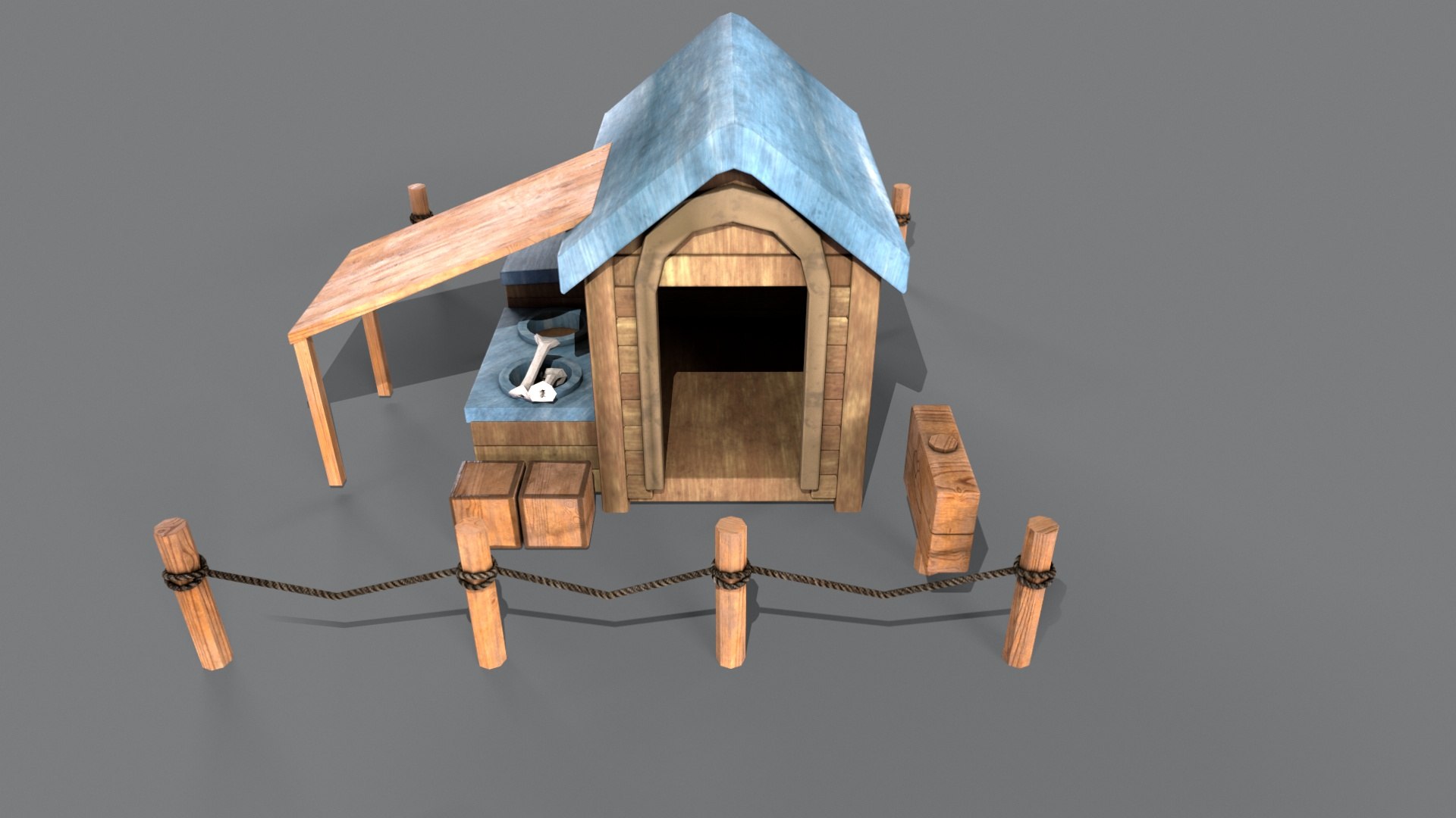 3D Pet House - TurboSquid 2182025