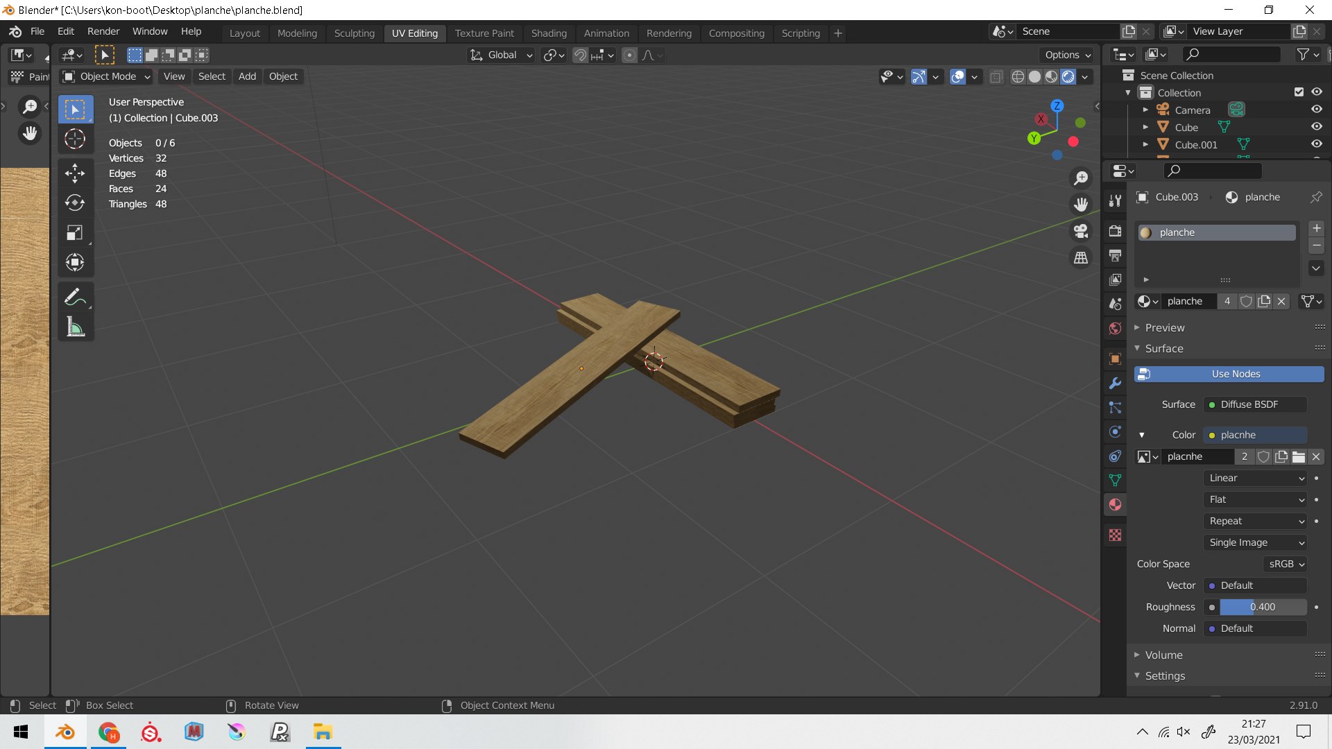 Free 3D Model Plank Low-poly - TurboSquid 1709649