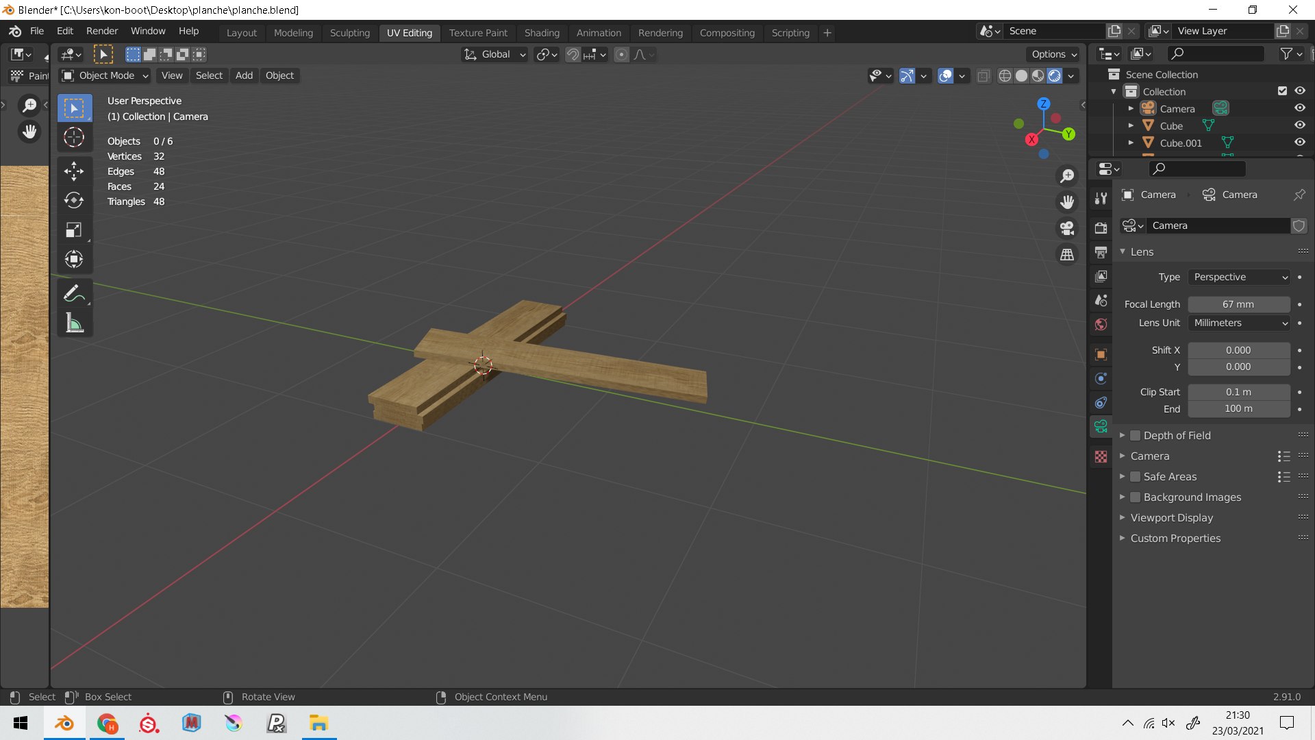 Free 3D Model Plank Low-poly - TurboSquid 1709649