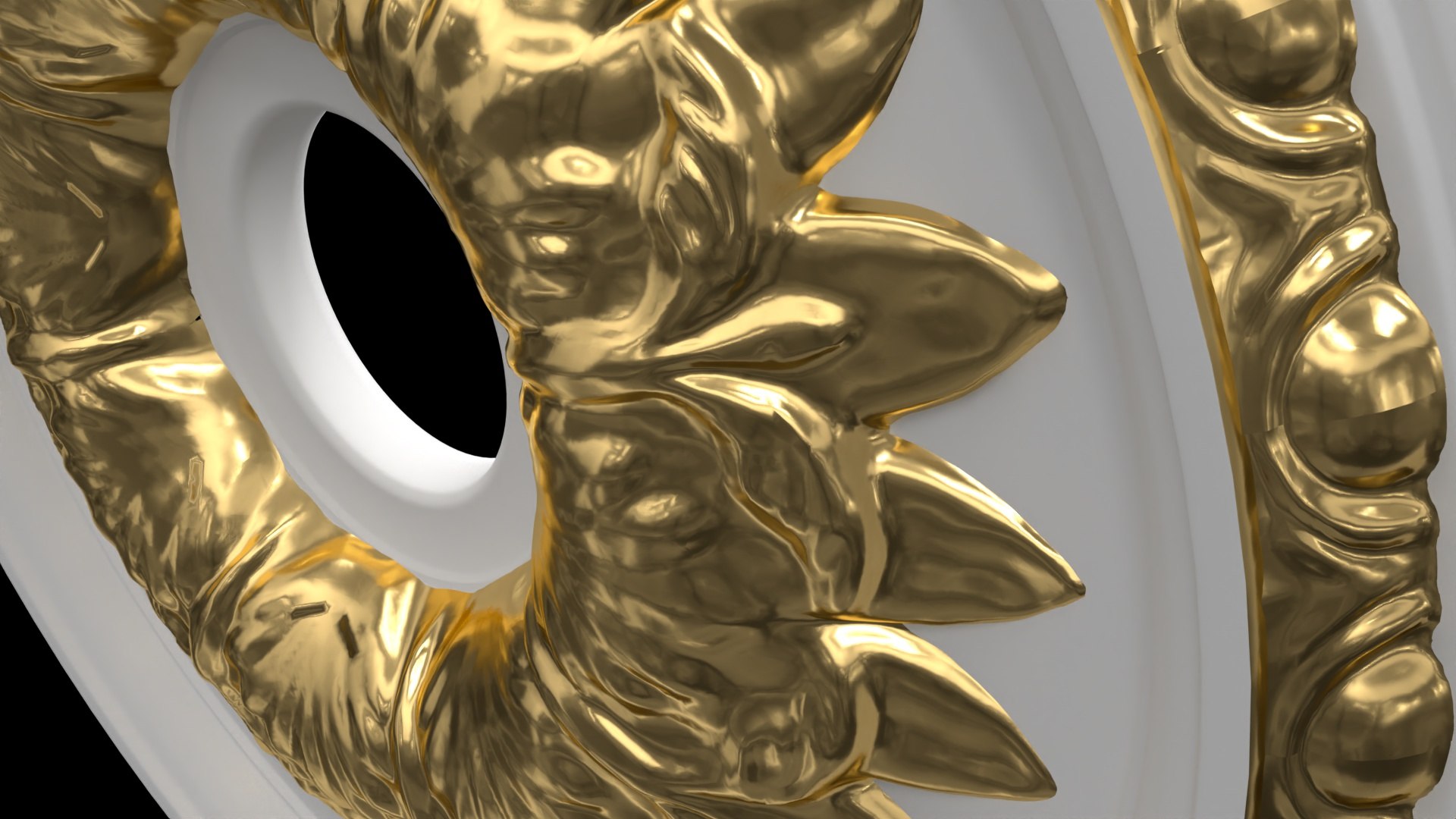 Ceiling Sockets Gypsum Plaster DR21 3D - TurboSquid 2030505