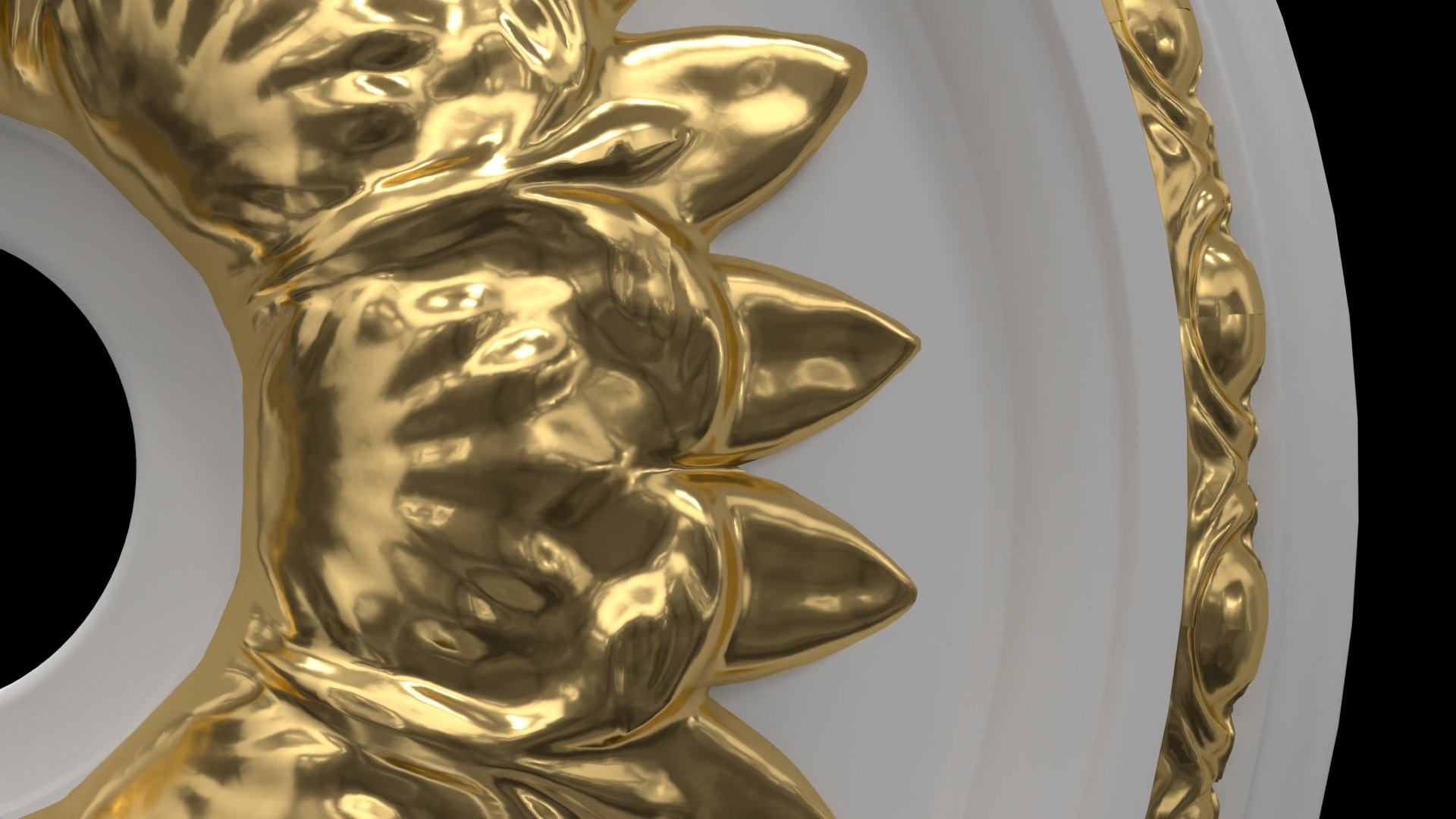 Ceiling Sockets Gypsum Plaster DR21 3D - TurboSquid 2030505