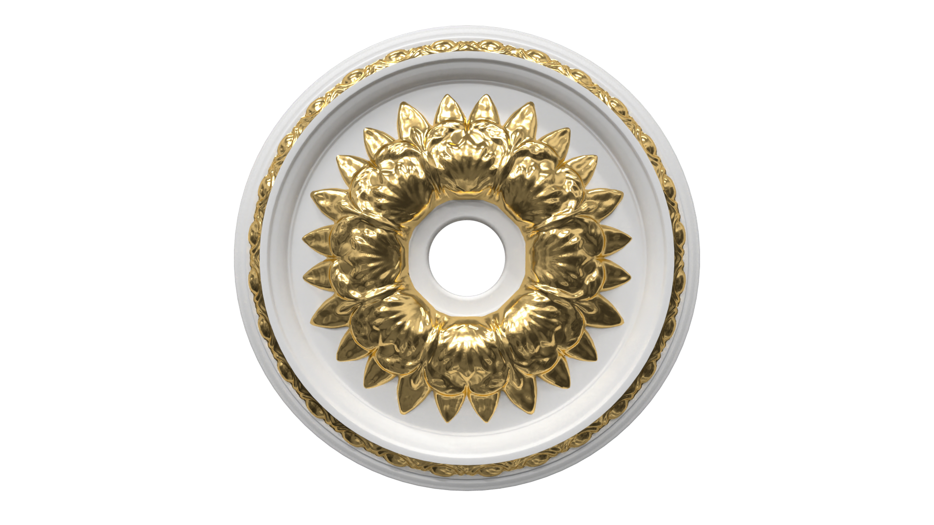 Ceiling Sockets Gypsum Plaster DR21 3D - TurboSquid 2030505