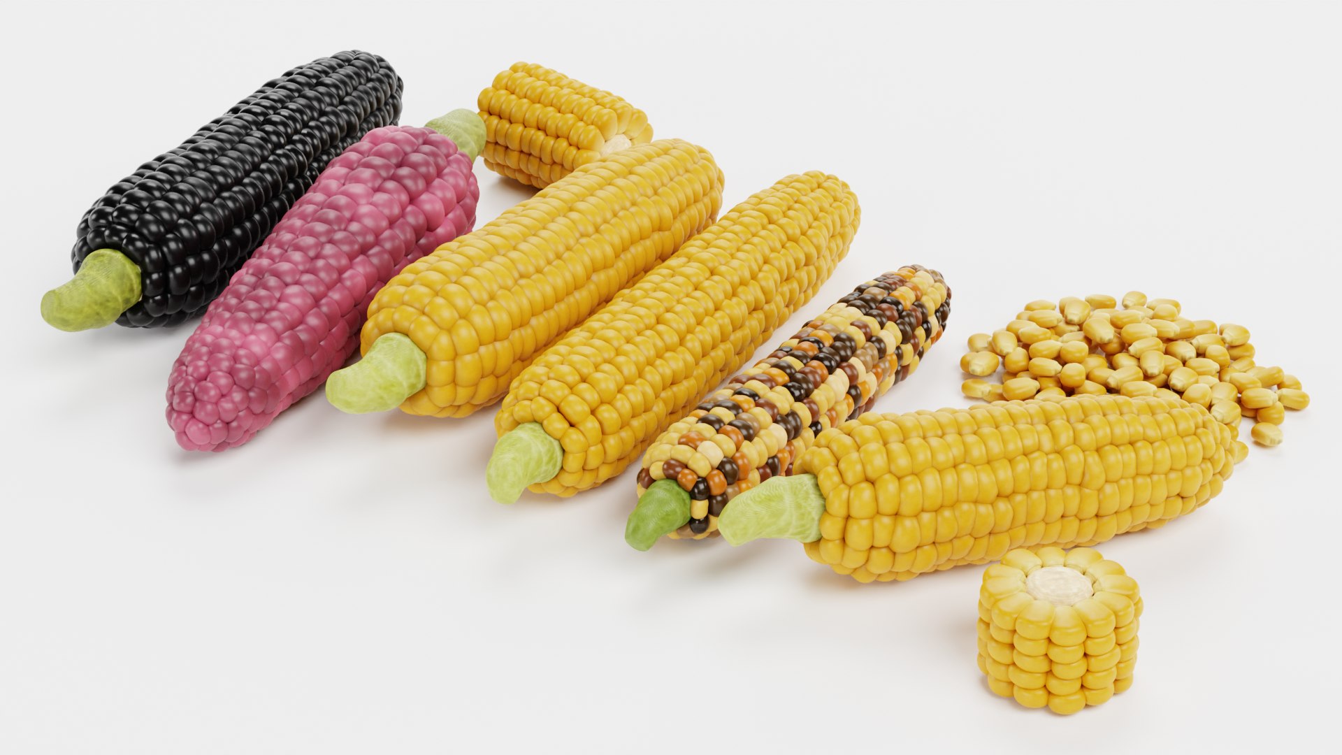 3D Model Corn Collection - TurboSquid 1933758