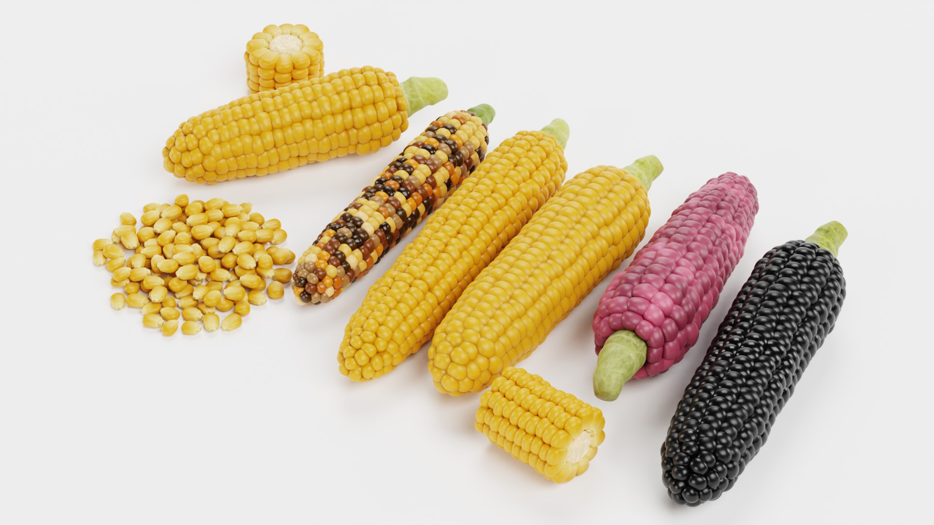 3D Model Corn Collection - TurboSquid 1933758