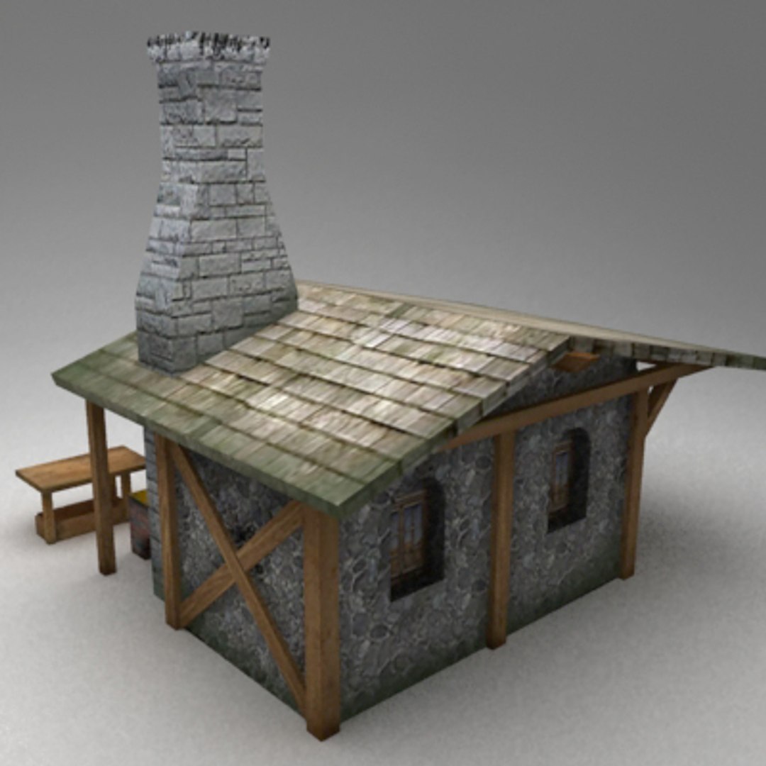 3d model medieval blacksmith