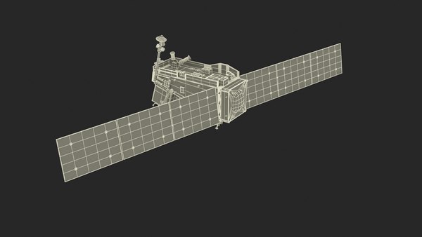 modelo 3d Satélite espacial con paneles solares - TurboSquid 2321589
