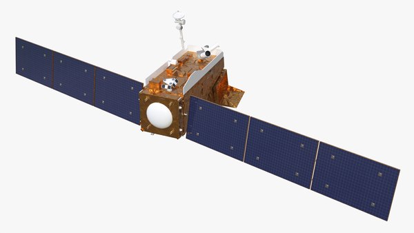 modelo 3d Satélite espacial con paneles solares - TurboSquid 2321589