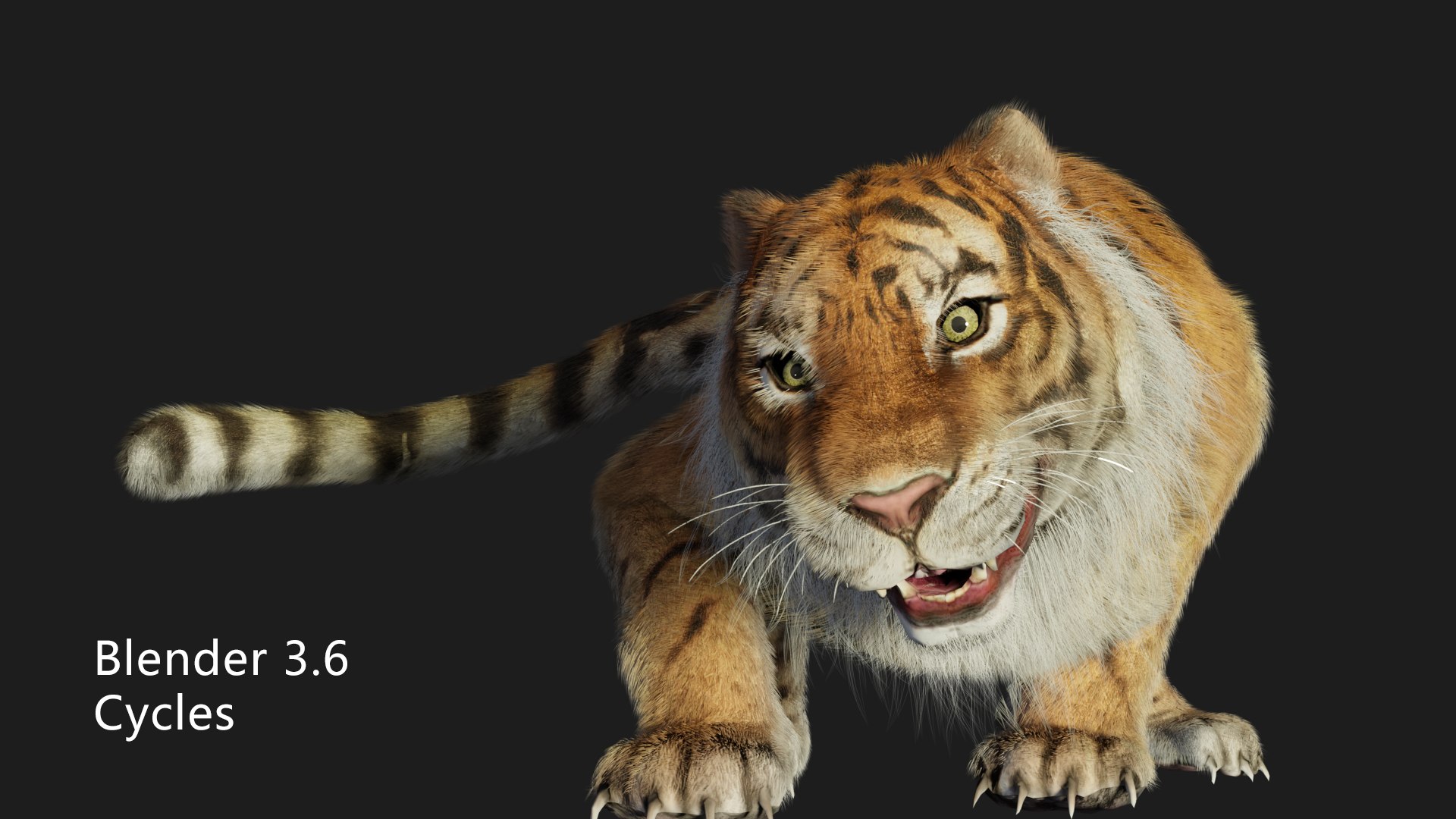 3D Tiger - TurboSquid 2180443