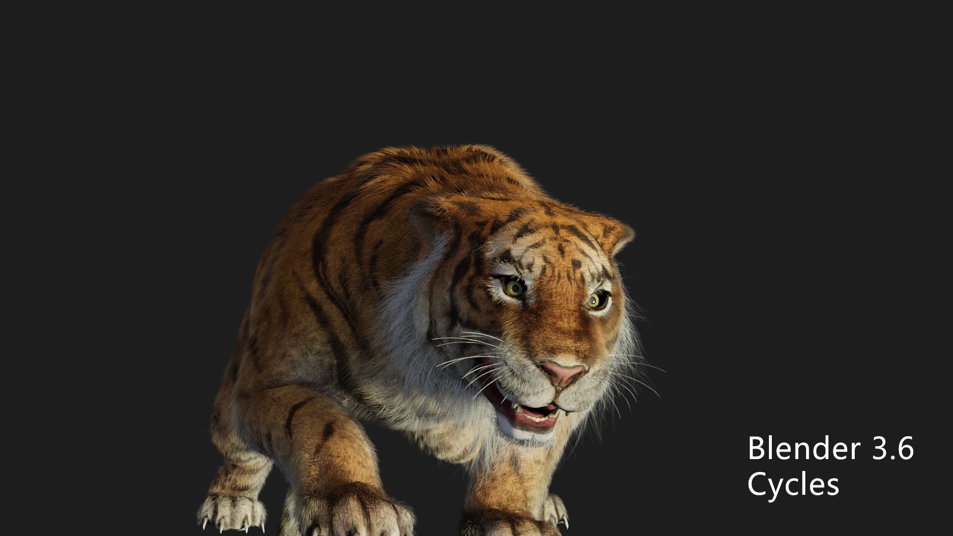 3D Tiger - TurboSquid 2180443