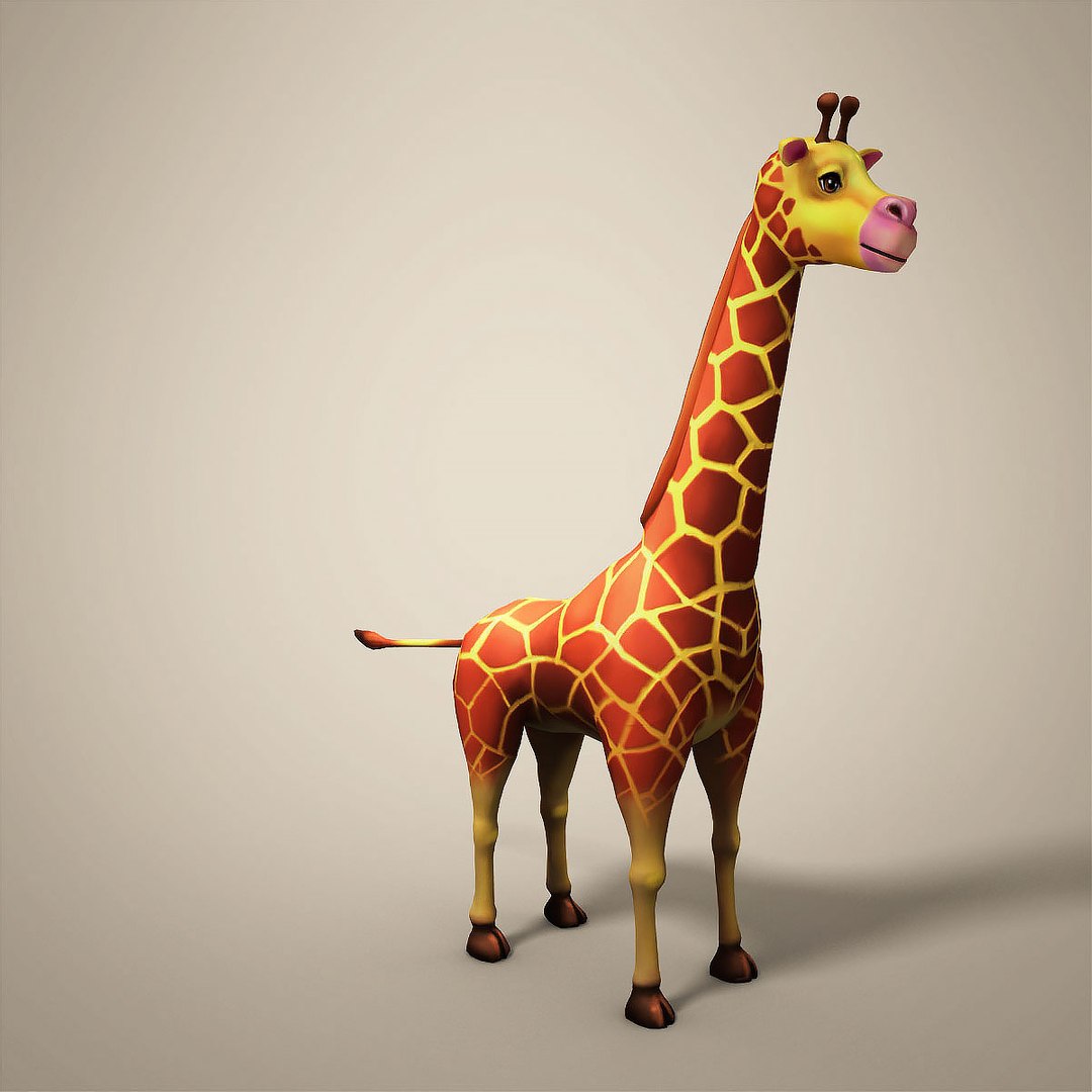 3D Giraffe Cartoon Toon - TurboSquid 1238340