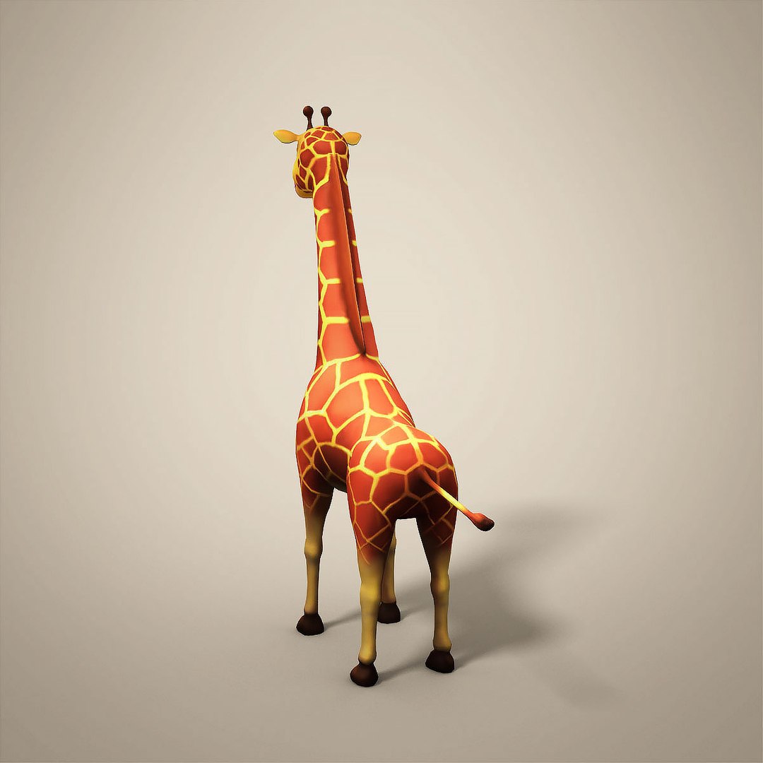 3D Giraffe Cartoon Toon - TurboSquid 1238340