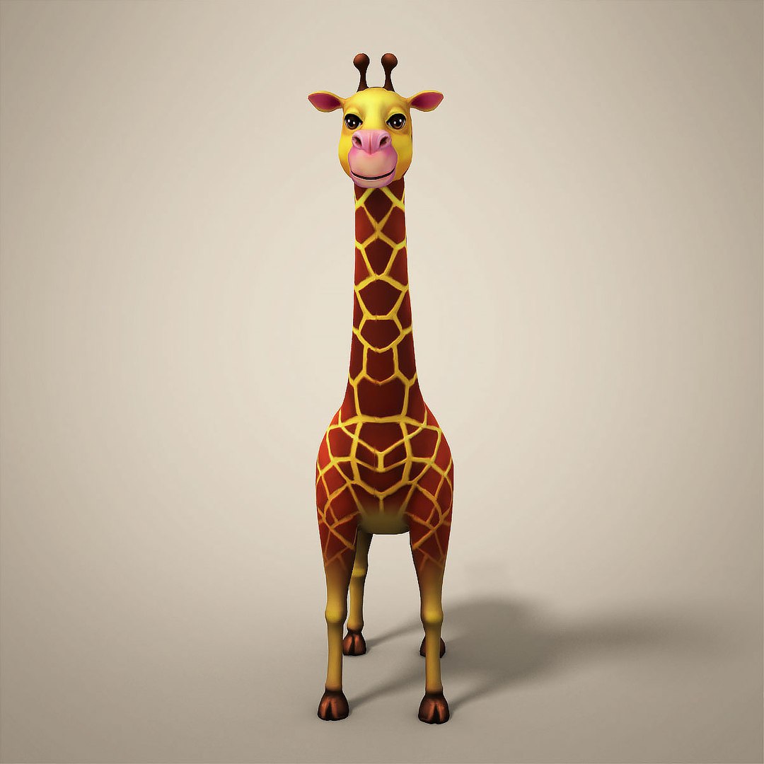 3D Giraffe Cartoon Toon - TurboSquid 1238340